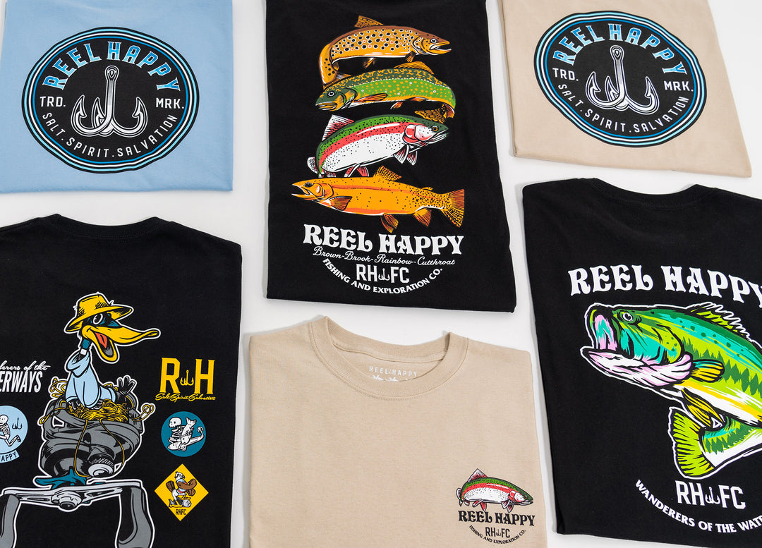 Freshwater & Saltwater Fishing Tees – Reel Happy Co